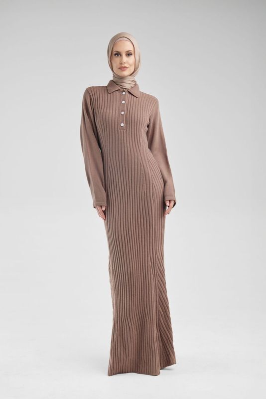 Knitted Polo Dress exclusive at Divinity Collection